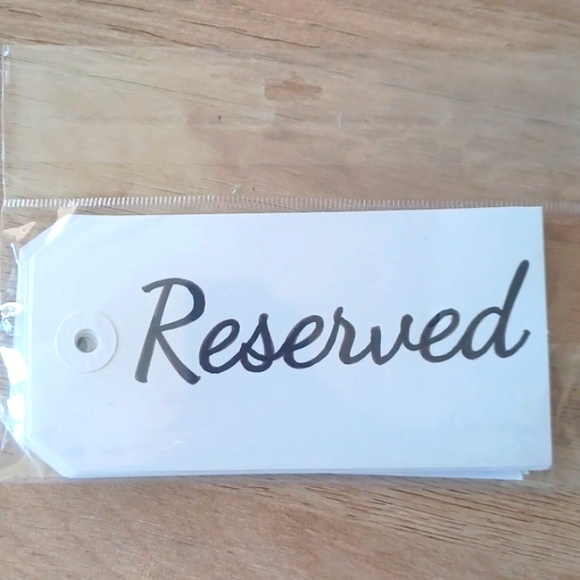 Art | 12 Count Handcrafted Cardstock Reserved Tags | Poshmark